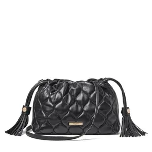 ASPINAL OF LONDON Amelia Quilted Nappa Pouch - Black