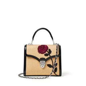 ASPINAL OF LONDON Midi Mayfair Bag - Neutral/red