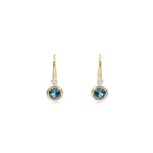 ASPINAL OF LONDON Diamond And Iolite Drop Earrings - Blue