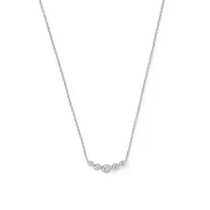 ASPINAL OF LONDON Graduating Diamond Necklace - Silver
