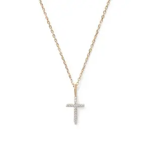 ASPINAL OF LONDON Diamond Cross Pendant Necklace - Gold