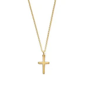 ASPINAL OF LONDON Cross Pendant Necklace In Sterling - Gold