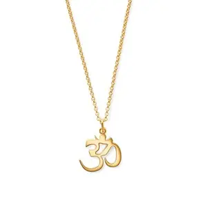 ASPINAL OF LONDON Om Pendant Necklace In 18ct Vermeil - Gold