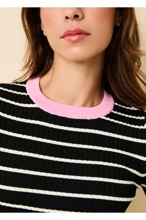 Solid & Striped Dora Ribbed Knit Top - Stripe