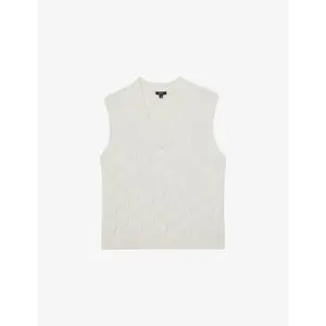 REISS V-neck Knitted Vest
