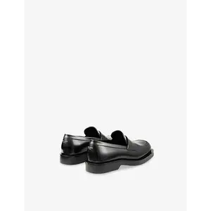 JIMMY CHOO Leather Slip-on Loafers