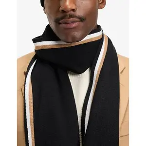BOSS Knitted Beanie Hat And Scarf Set