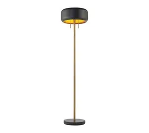 GLOBE ELECTRIC James 2-light Metallic Dark Gray Floor Lamp - One-color