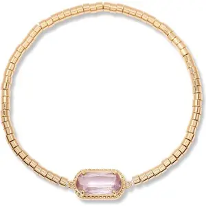 BROOK & YORK Daphne Birthstone Bracelet - Light Pink