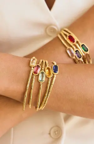 BROOK & YORK Daphne Birthstone Bracelet - Pink