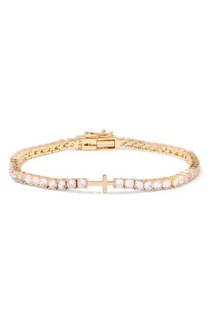 BROOK & YORK Coco Cross Tennis Bracelet - Gold