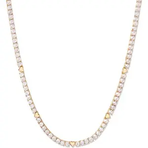 BROOK & YORK Coco Heart Tennis Necklace