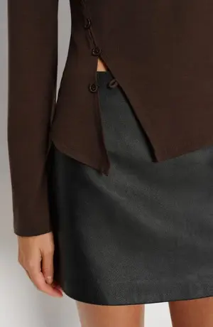 REFORMATION Nicola Knit Top - Mole