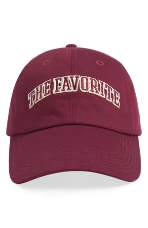 FAVORITE DAUGHTER Adjustable Baseball Cap - Burgundy