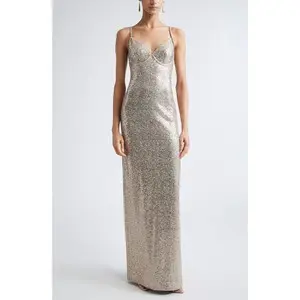 St. John Metallic Evening Dresses
