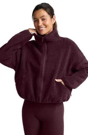 Beyond Yoga Unity Zip Jacket - Cabernet
