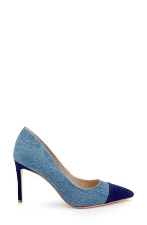 L'Agence Kendelle Pumps - Light Denim