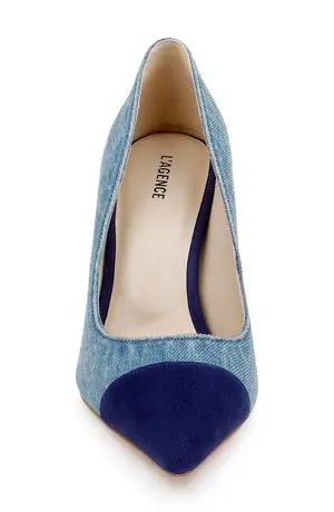 L'Agence Kendelle Pumps - Light Denim