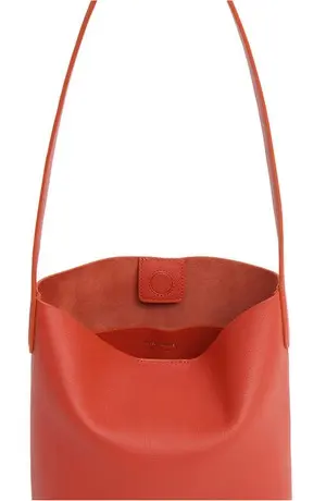 MANSUR GAVRIEL Small Everyday Cabas Leather Tote - Pomodoro
