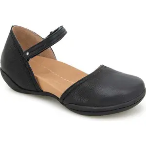 Jambu Margo Leather Flat - Black