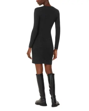Whistles Annie Sparkle Knit Dress - Black