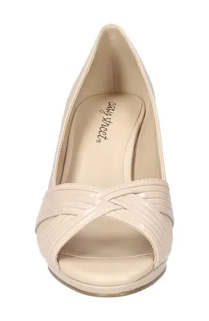 EASY WORKS BY EASY STREET Lavish Peep-toe Pumps