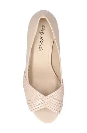 EASY WORKS BY EASY STREET Lavish Peep-toe Pumps