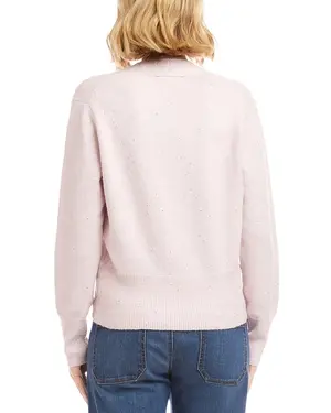 Karen Kane Sequin Crossover Wrap Sweater