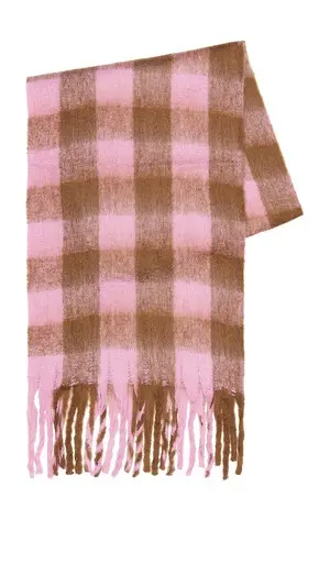 WELLBEING + BEINGWELL Highland Scarf In Pink