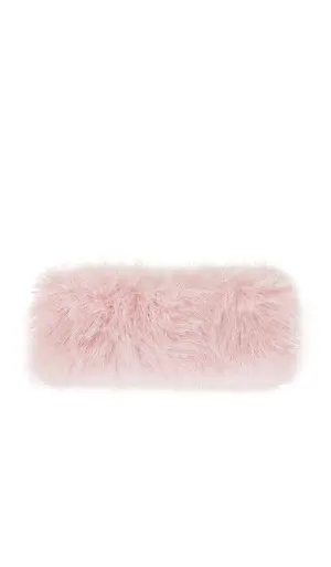 WELLBEING + BEINGWELL Faux Fur Headband - Pink Tulle