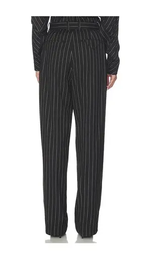 NICHOLAS Amadea Straight Leg Pinstripe Trousers