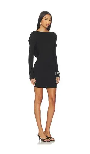 ALL THE WAYS Evelyn Drape Back Dress
