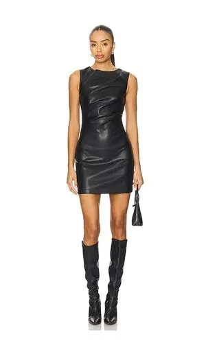 Joe's Jeans The Meg Faux Leather Dress - Black