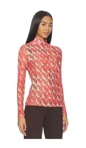 Bardot Alba Long Sleeve Mesh Top