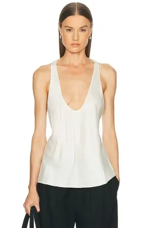 EAVES Vivian Silk Top - Ivory