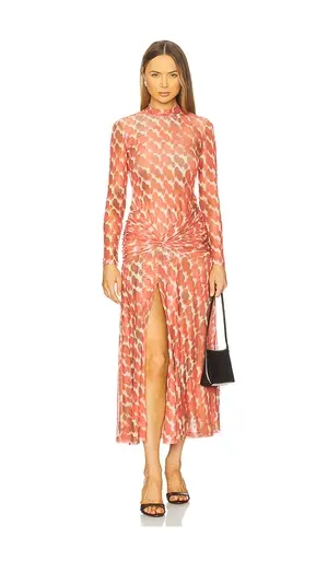 Bardot Lea Printed Mesh Dress