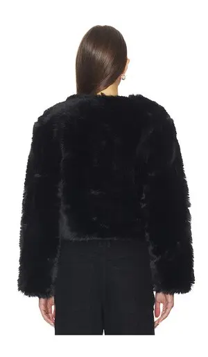 Blanknyc Crop Faux Fur Coat