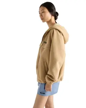 Prada Technical Fleece Hoodie Jacket
