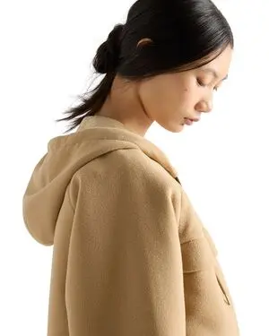 Prada Technical Fleece Hoodie Jacket