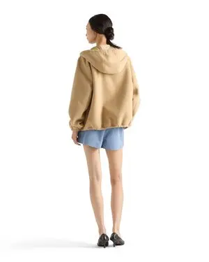 Prada Technical Fleece Hoodie Jacket