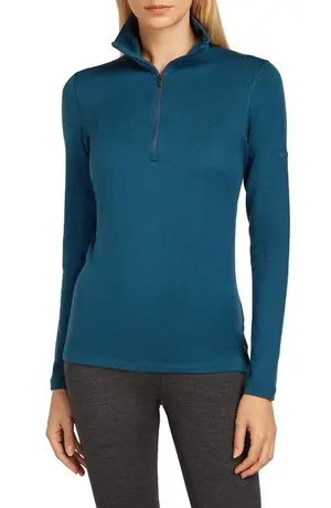 Icebreaker 260 Oasis Tech Merino Wool Half-zip Pullover - Atlantis