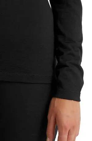 Icebreaker 200 Oasis Merino Wool Half-zip Pullover - Black