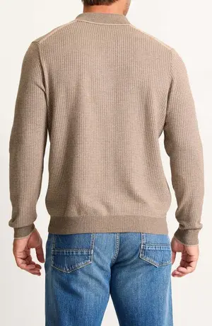 Tommy Bahama Coolside Texture Polo Sweater - Auberage