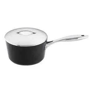 SCANPAN Professional 1 Quart Covered Saucepan - Black