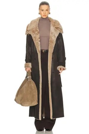 KAREN ARCANJO Tyben Shearling Coat