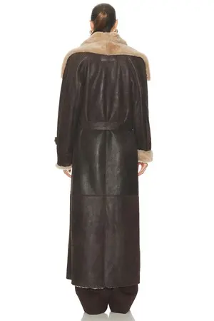 KAREN ARCANJO Tyben Shearling Coat
