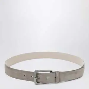 Brunello Cucinelli Suede Belt - Grey