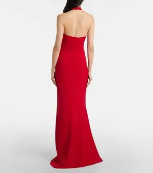 Elie Saab Draped Halterneck Gown