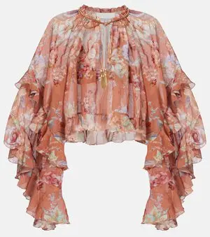 Zimmermann Awaken Floral Blouse Multicoloured