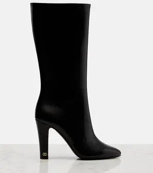 Valentino Garavani Hotty 100 Leather Knee-high Boots